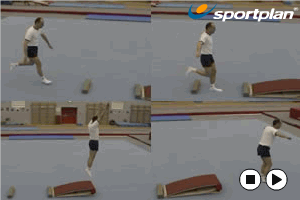 Hurdle Step to Jump from Spring Board Key 3 Hurdle | Sportplan