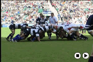 Full 8 person international scrum. Contact Skills - | Sportplan
