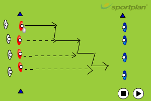 Vary the distance Passing - Rugby Drills, Rugby | Sportplan