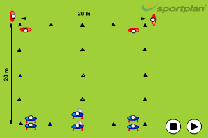 Attack The Space Tag Rugby - Rugby Drills, Rugby | Sportplan