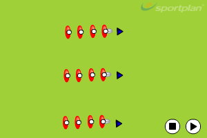 Relay passing race Warm up - Rugby League Drills, | Sportplan