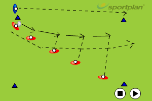 Beat the runner Warm up - Rugby League Drills, Rugby | Sportplan