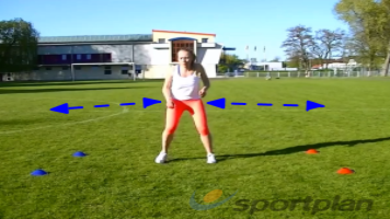 Warm up: side to side Agility & Fitness - Tennis | Sportplan