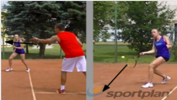 Forehand behind the sideline Forehand Drills - Tennis | Sportplan