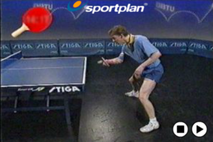 Block shot (side view) ETTA - Table Tennis Drills, | Sportplan