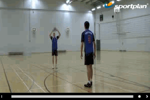 Bounce Up and Receive VST:CATCH IN VOLLEY POSITION - | Sportplan